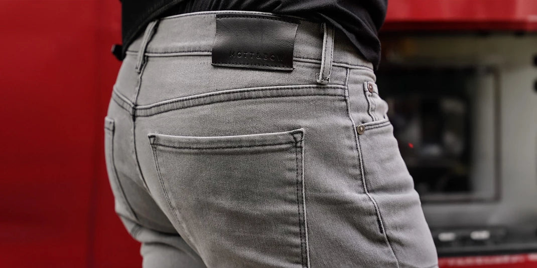 Men's Gray Jeans — Stone Wash & Ultra-Soft Denim | Mott & Bow