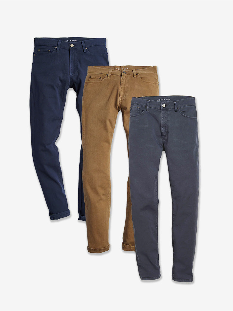 Men's Slim Mercer Jeans 3-Pack - Mott & Bow