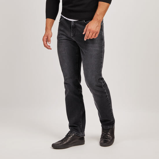 Men's Straight Allen Jeans - Mott & Bow