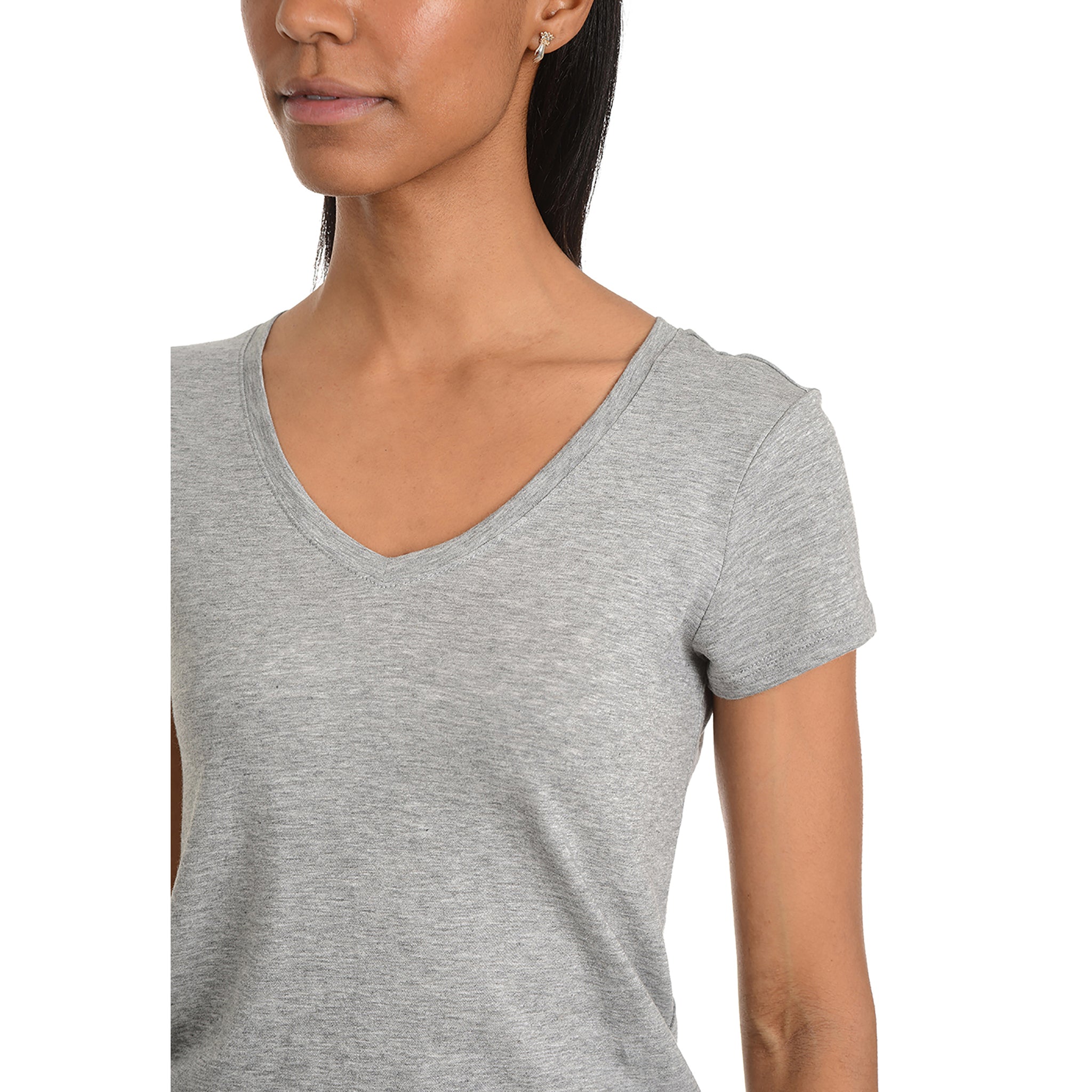 Women's Fitted V-Neck Marcy Tee - Mott & Bow