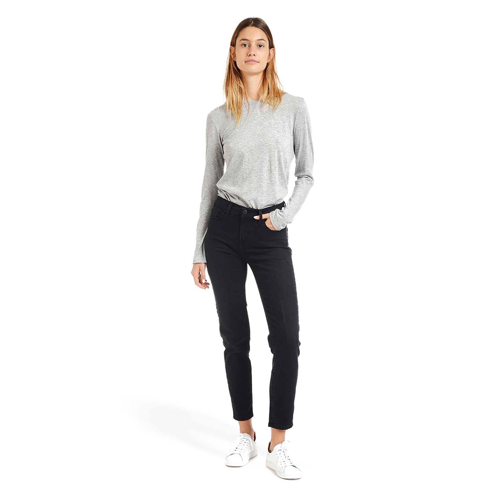Women's High Rise Mom Allen Jeans - Mott & Bow