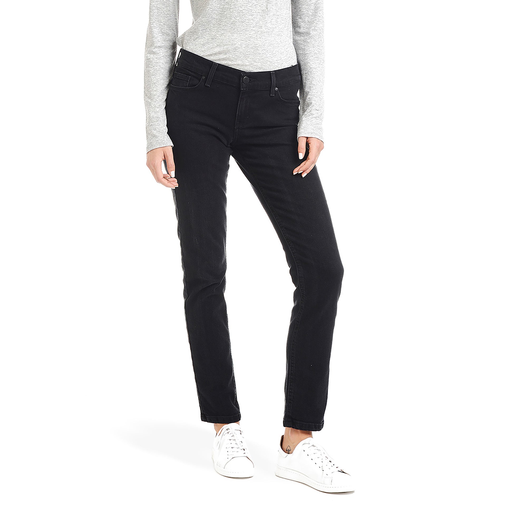 Women's Mid Rise Slim Straight Allen Jeans - Mott & Bow